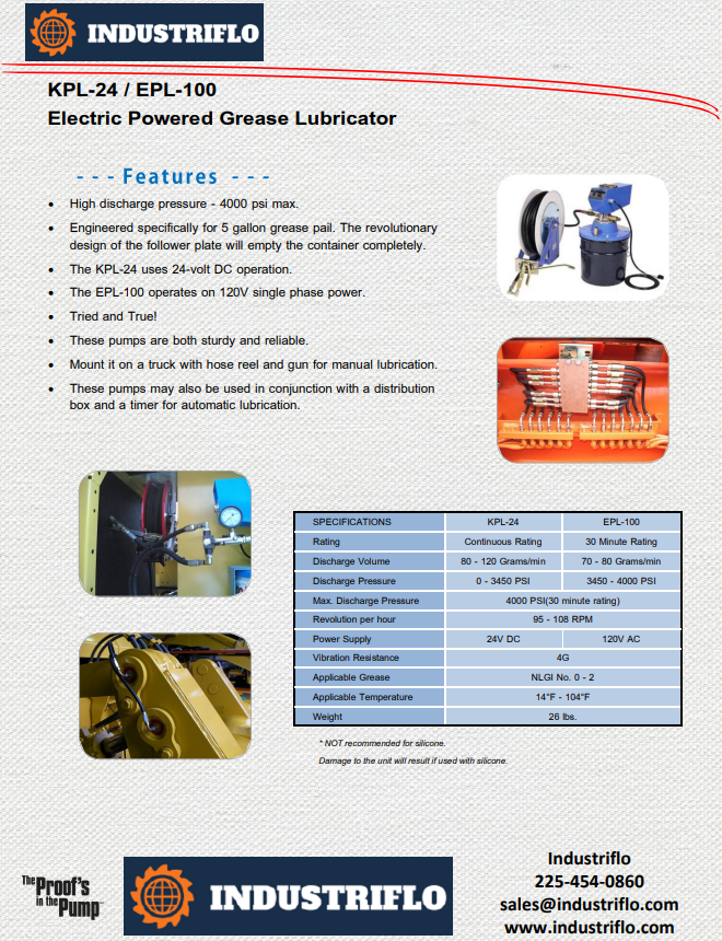 Yamada KPL-24 Grease Pump – Industriflo
