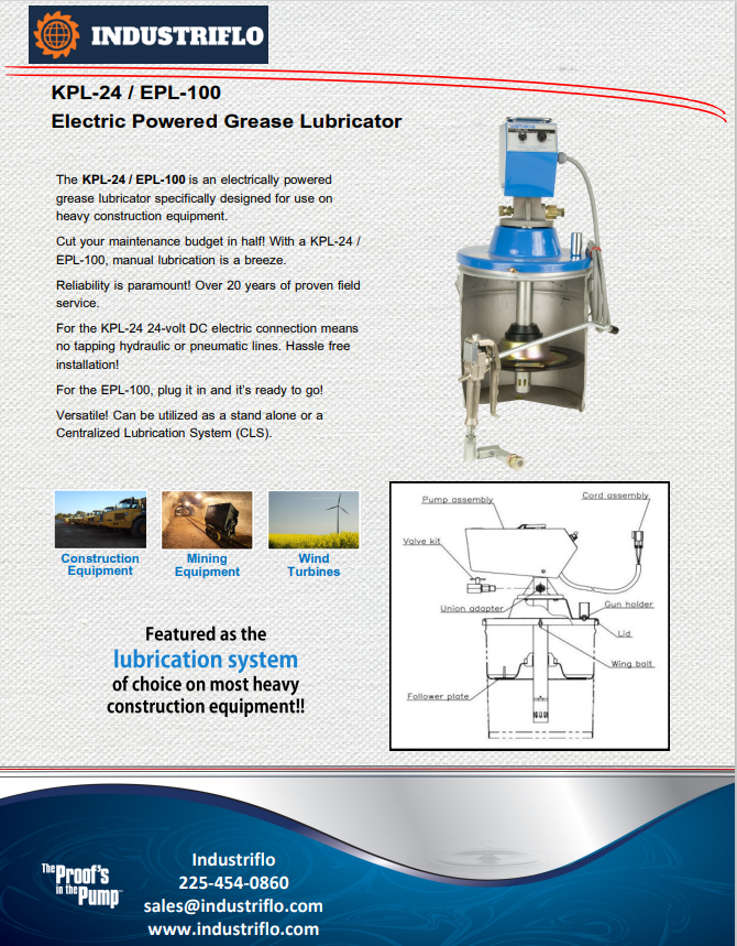 Yamada KPL-24 Grease Pump – Industriflo