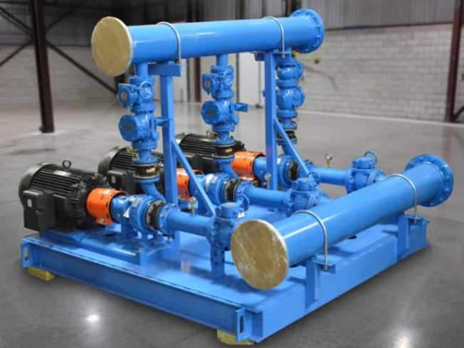 Triplex ANSI Pump Skid – Industriflo